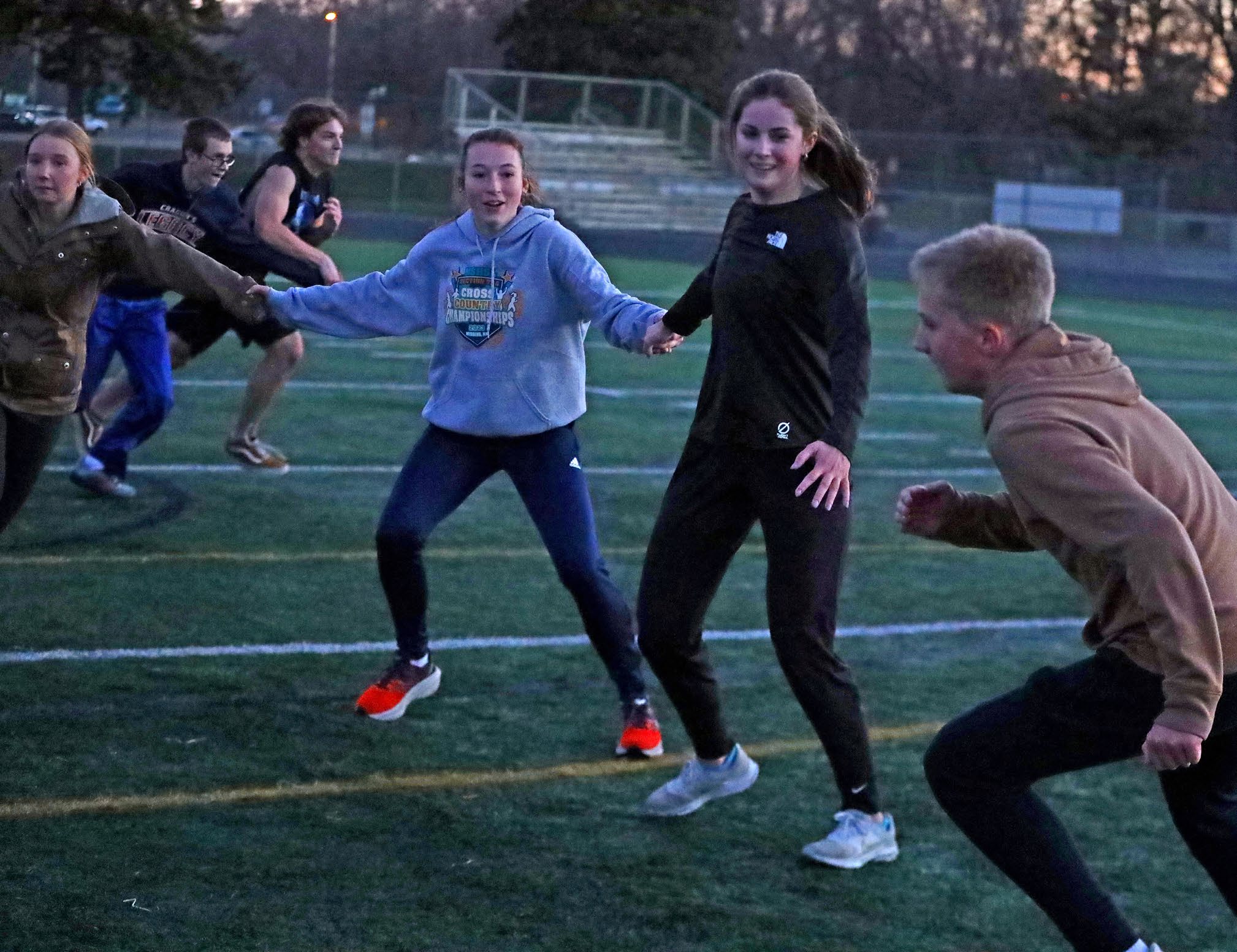 alpine skiers play a game of blob tag during practice dec 7 at brainerd ...