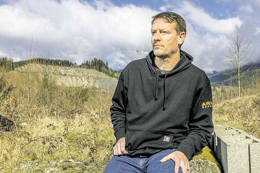 daniel kim the seattle times dayn brunner sits at the oso memorial site ...