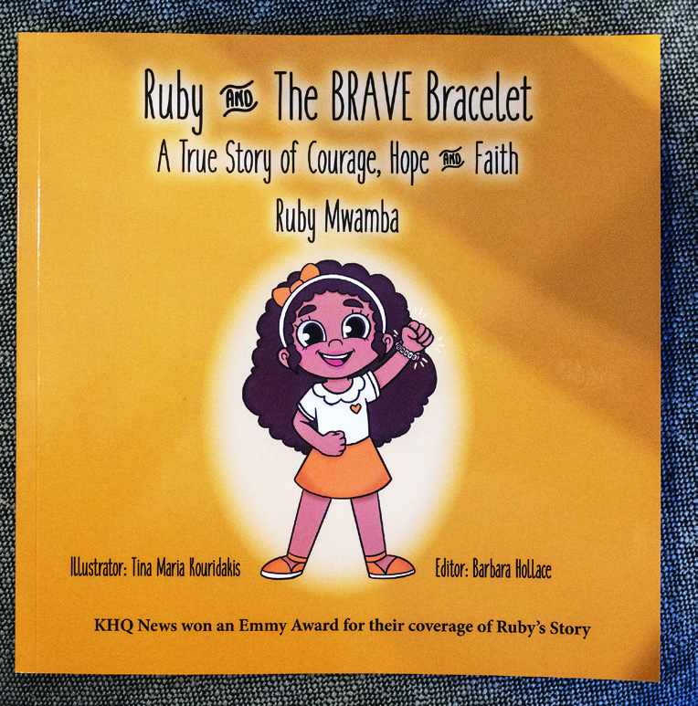 ruby mwamba 5 tells her transplant story in a book titled the brave ...