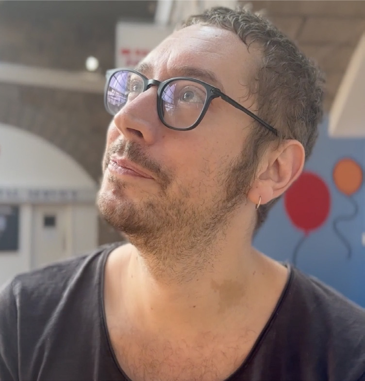 comedian christian jegard in the short film fort stories featuring the ...