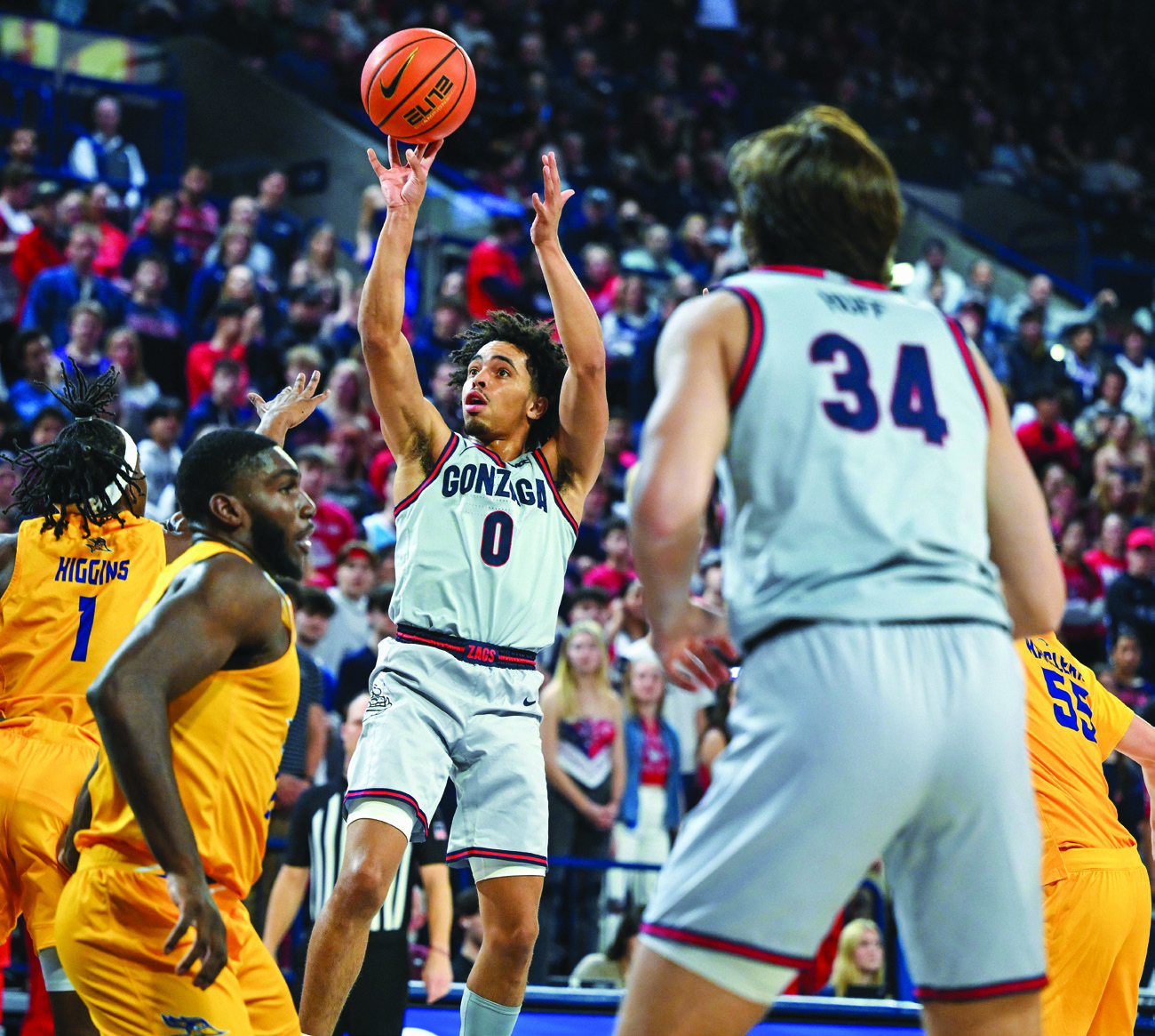 COLIN MULVANY/THE SPOKESMAN-REVIEW Gonzaga guard Ryan Nembhard, who ...
