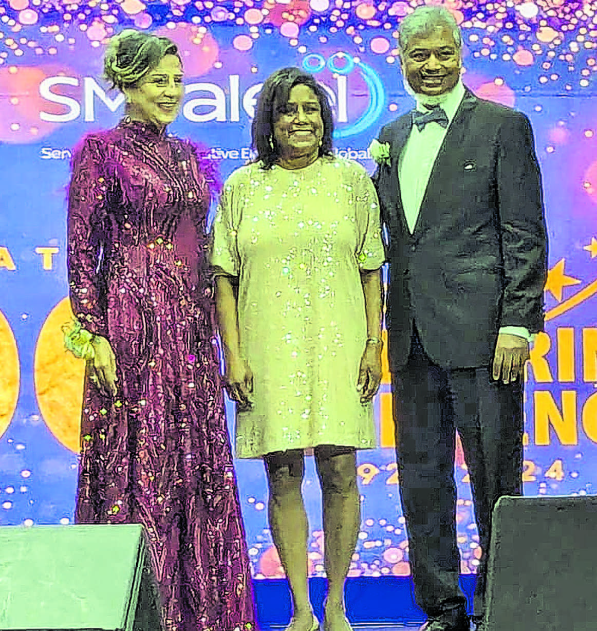 Chairman of SM Jaleel Dr Aleem Mohammed and his wife Anna with Trade ...