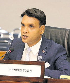 Princes Town MP Barry Padarath during the Standing Finance Committee in ...