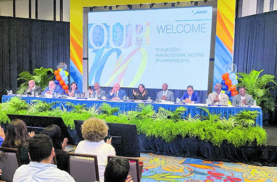 The board of Massy Holdings, with its president and CEO, Gervase Warner ...