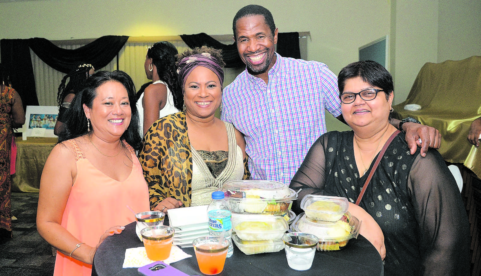 From left, Maritess Serrano, THA Presiding Officer Denise Tsoiafatt ...
