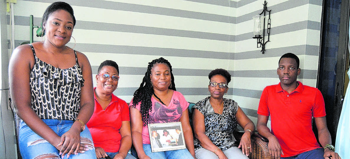 stephanie sylvester second from right wife of the late gerard sylvester ...