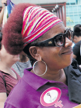 Folade Mutota, left, executive director of the Women’s Institute for ...